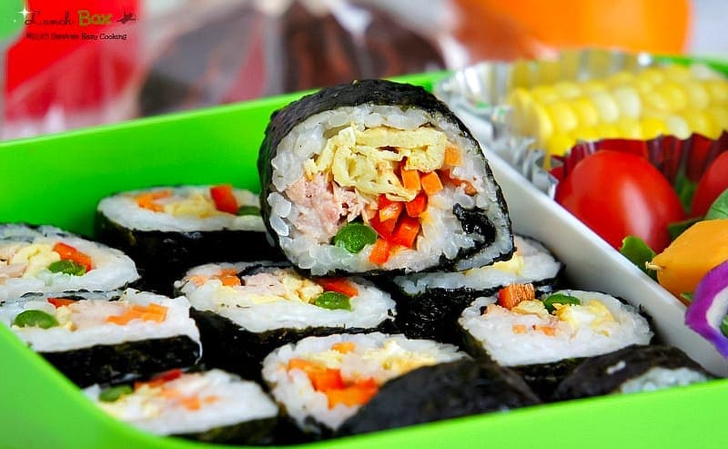 Lunch Box: Korean sushi Roll, Kimbap - Sandra's Easy Cooking