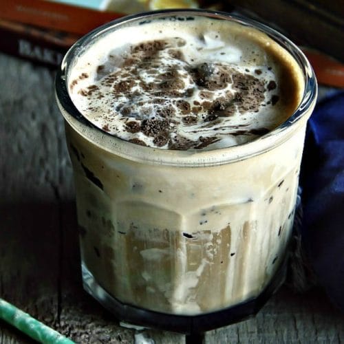 Chocolate Chip Iced Coffee • Sandra's Easy Cooking