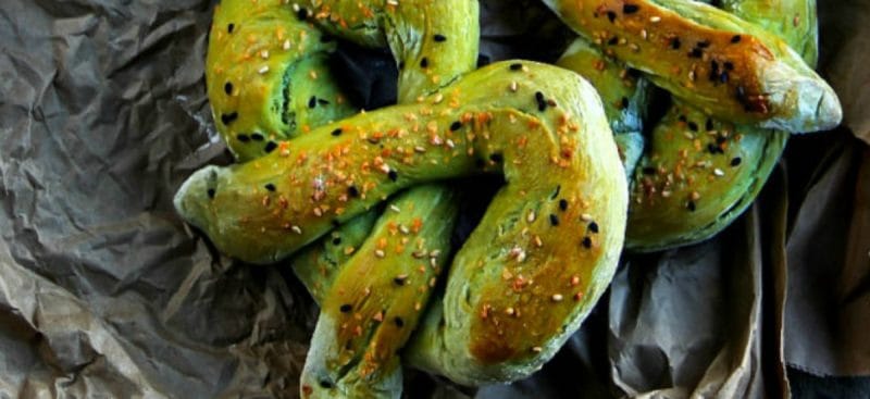 Green Tea Soft Pretzels Recipe • Sandra's Easy Cooking