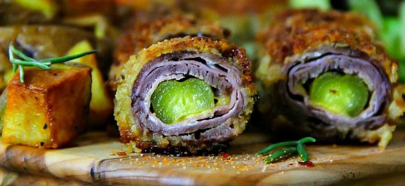 Serbian Breaded Rolled Cutlet - Sandra's Easy Cooking