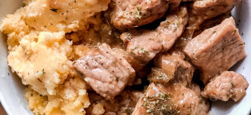 Cornmeal with Pork and Onion • Sandra's Easy Cooking Dinner Recipes