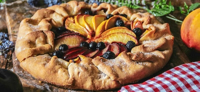 Plum and Peach Galette - Sandra's Easy Cooking