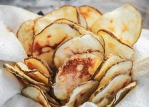 Microwave Potato Chips Recipe - Sandra's Easy Cooking Snack Recipes