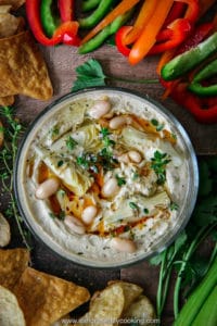 Artichoke and Cannellini Beans Hummus Recipe- Sandra's Easy Cooking