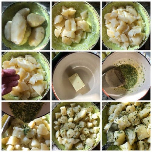 Boiled Potatoes with Butter and Parsley - Sandra's Easy Cooking