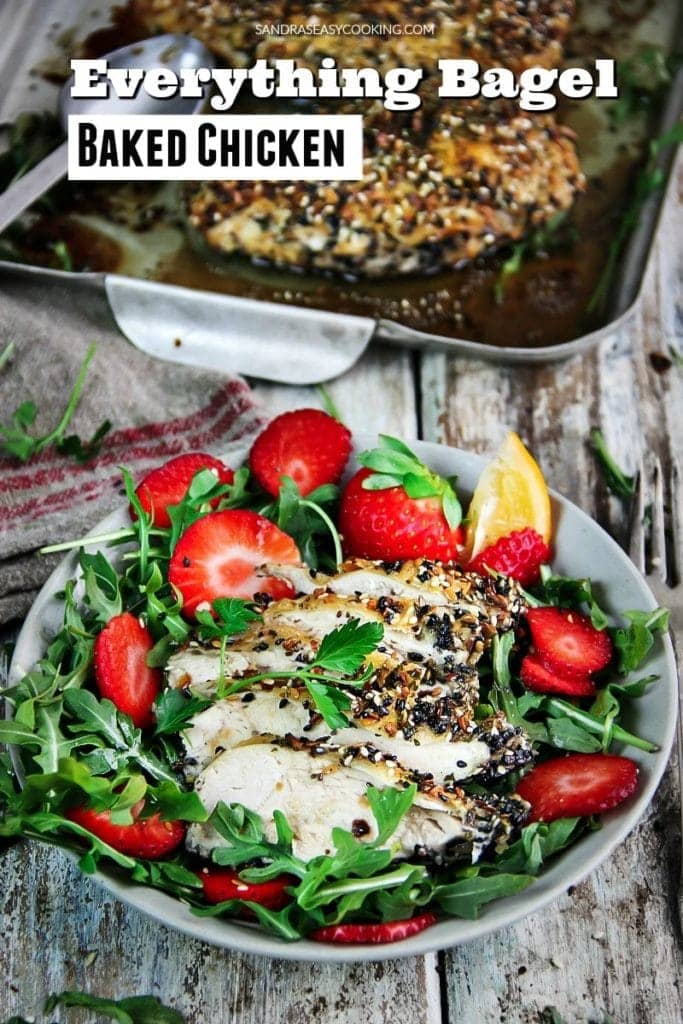 Everything Bagel Baked Chicken - Sandra's Easy Cooking