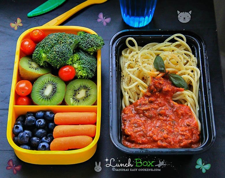 Lunch Box: Spaghetti with Beef Sauce • Sandra's Easy Cooking