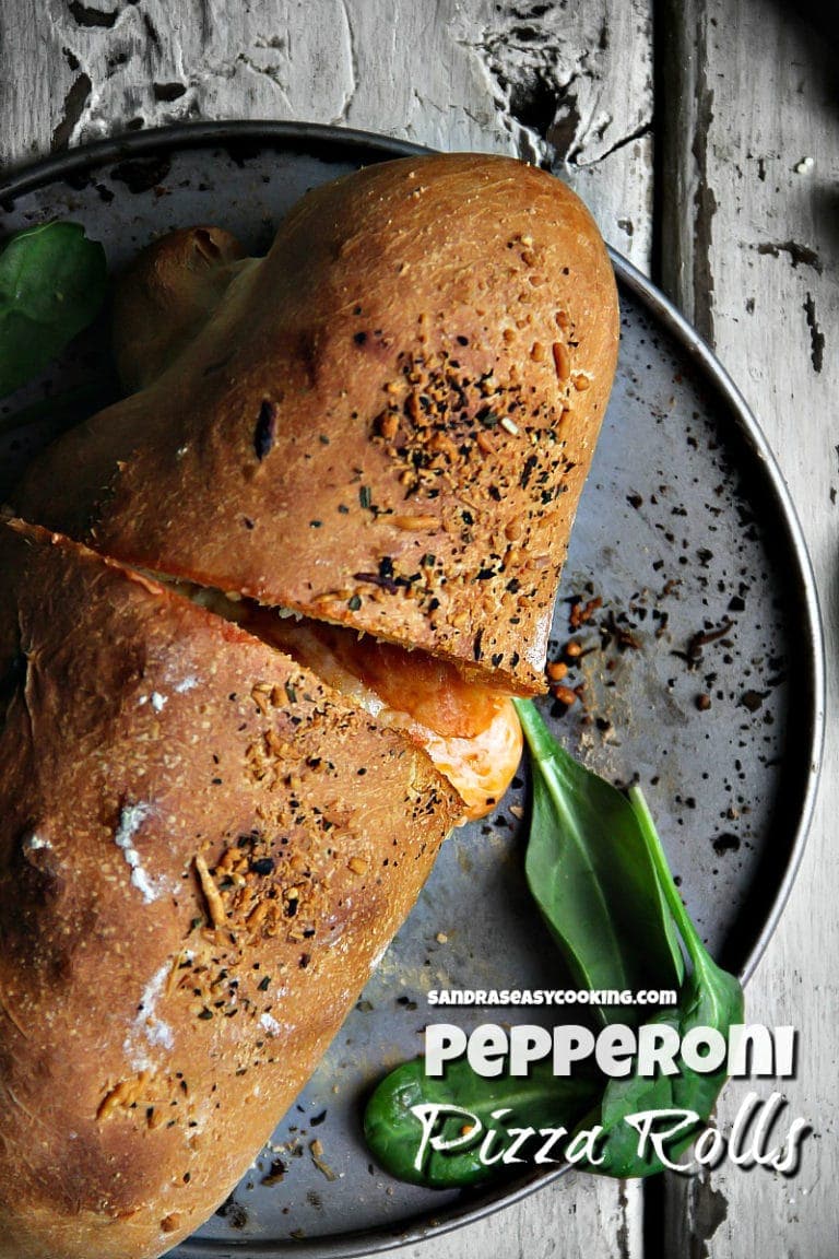 Pepperoni Pizza Rolls (Calzone) - Sandra's Easy Cooking