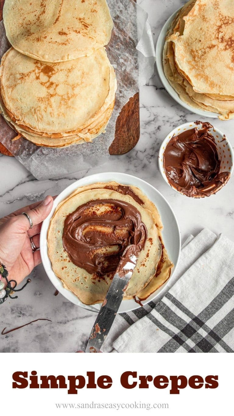 Simple Crepes - Sandra's Easy Cooking Dessert Recipes