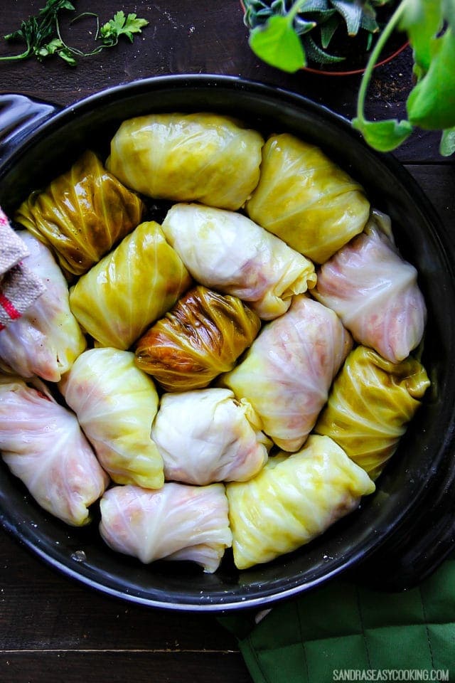 Stuffed Cabbage Rolls Sarma - Sandra's Easy Cooking Recipe
