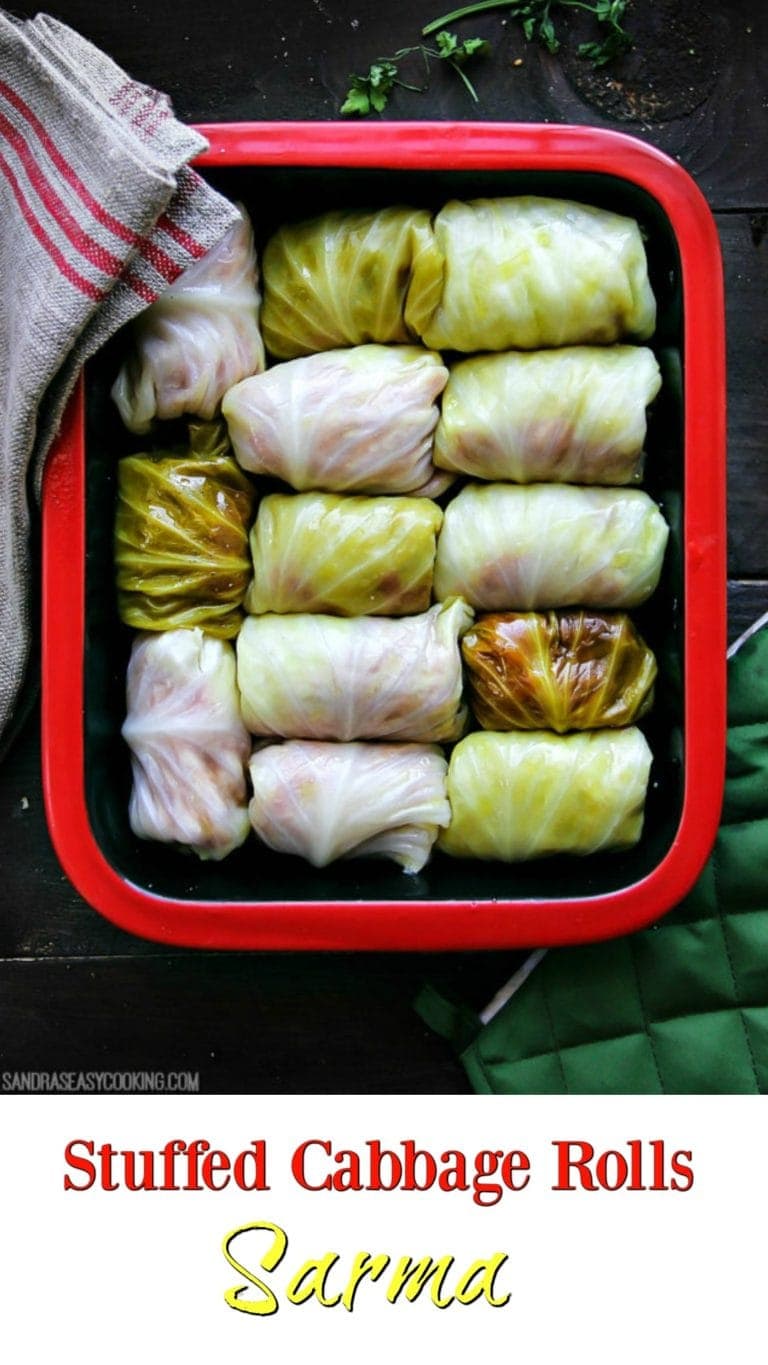 Stuffed Cabbage Rolls Sarma - Sandra's Easy Cooking Recipe