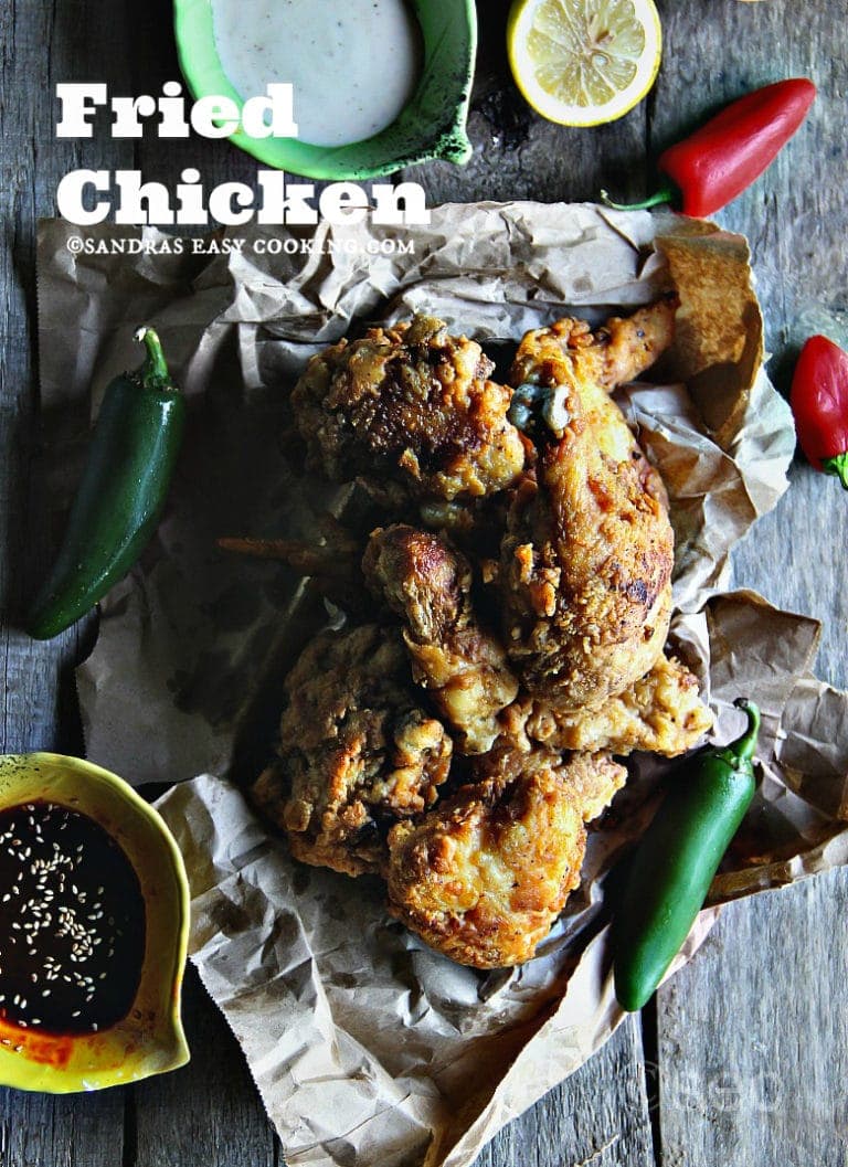 Double Fried Chicken - Sandra's Easy Cooking CHICKEN RECIPES