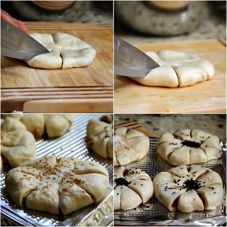 Sweet Red Bean Bread • Sandra's Easy Cooking