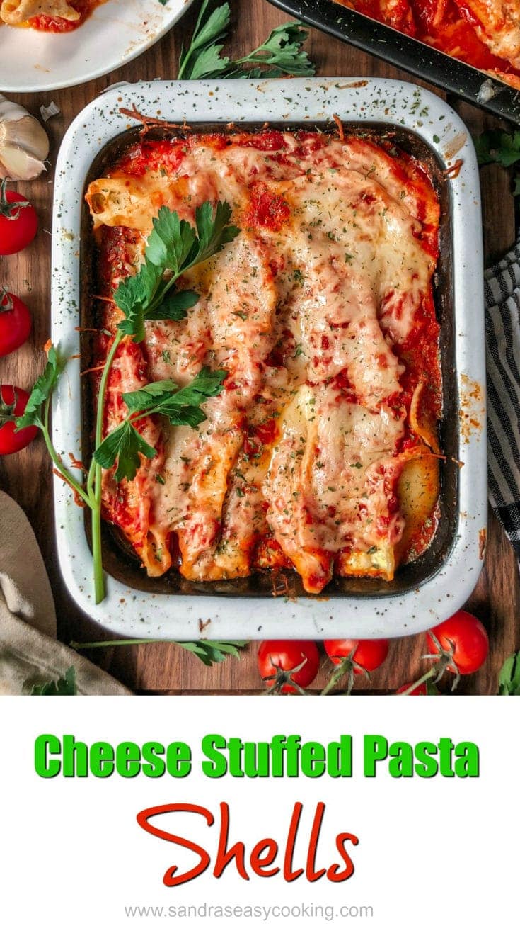 Cheese Stuffed Pasta Shells - Sandra's Easy Cooking