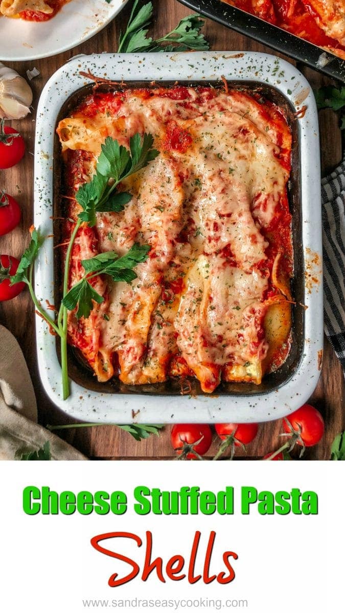 Cheese Stuffed Pasta Shells - Sandra's Easy Cooking