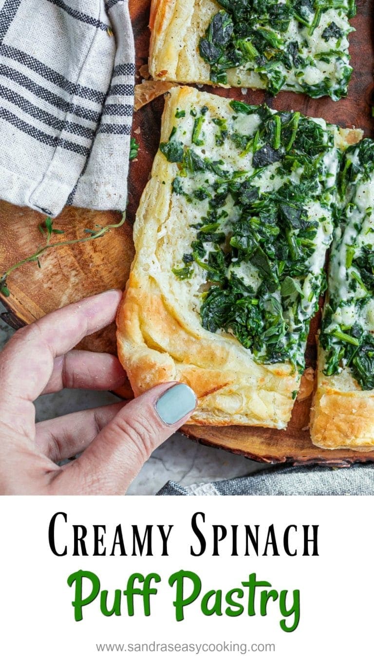 Creamy Spinach Puff Pastry - Sandra's Easy Cooking