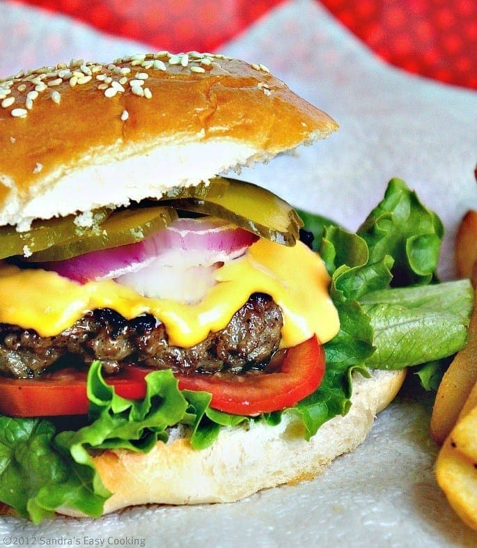 Homemade Beef Burgers • Sandra's Easy Cooking BEEF RECIPES