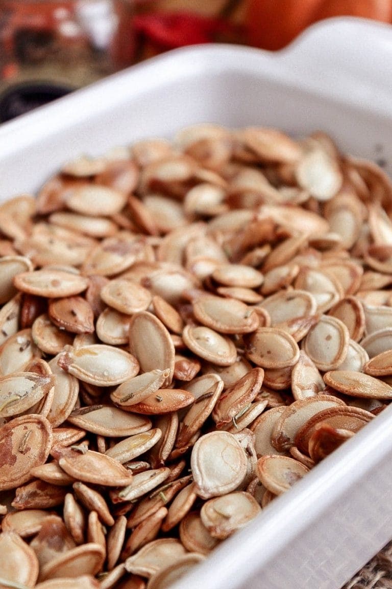 Oven Roasted Pumpkin Seeds - Sandra's Easy Cooking Snack Recipes