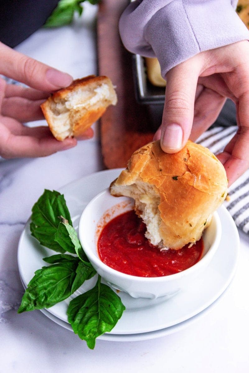 Cheese Stuffed Dinner Rolls • Sandra's Easy Cooking Bread and Rolls