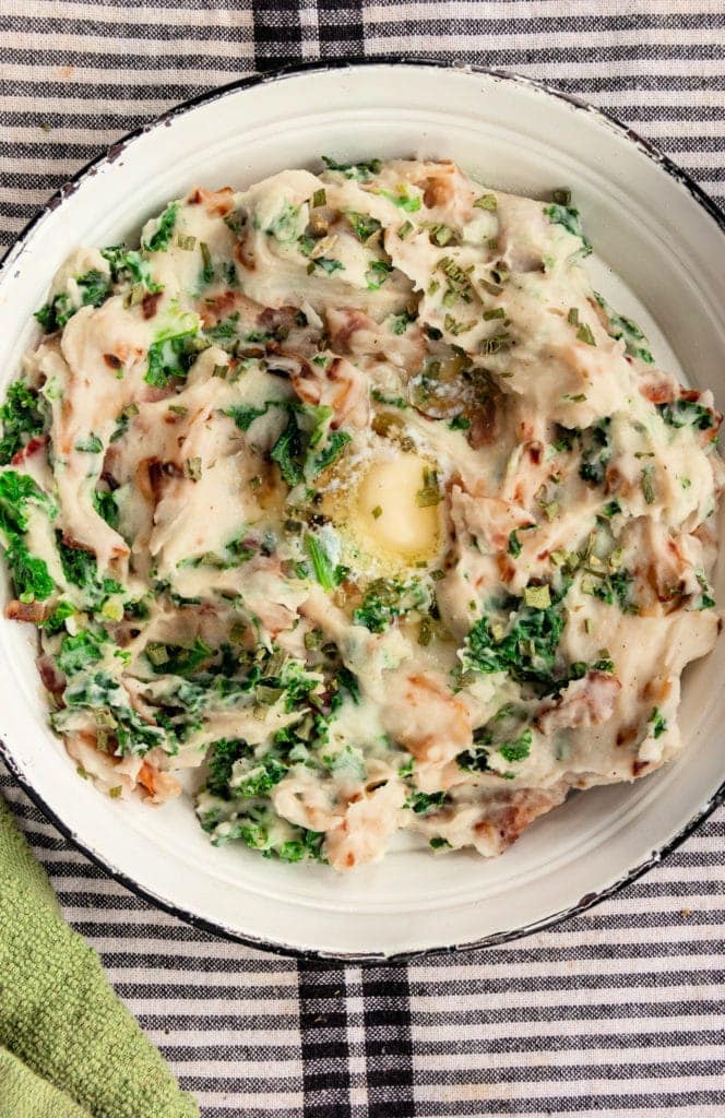 Colcannon with Kale and Bacon - Sandra's Easy Cooking Side Dishes