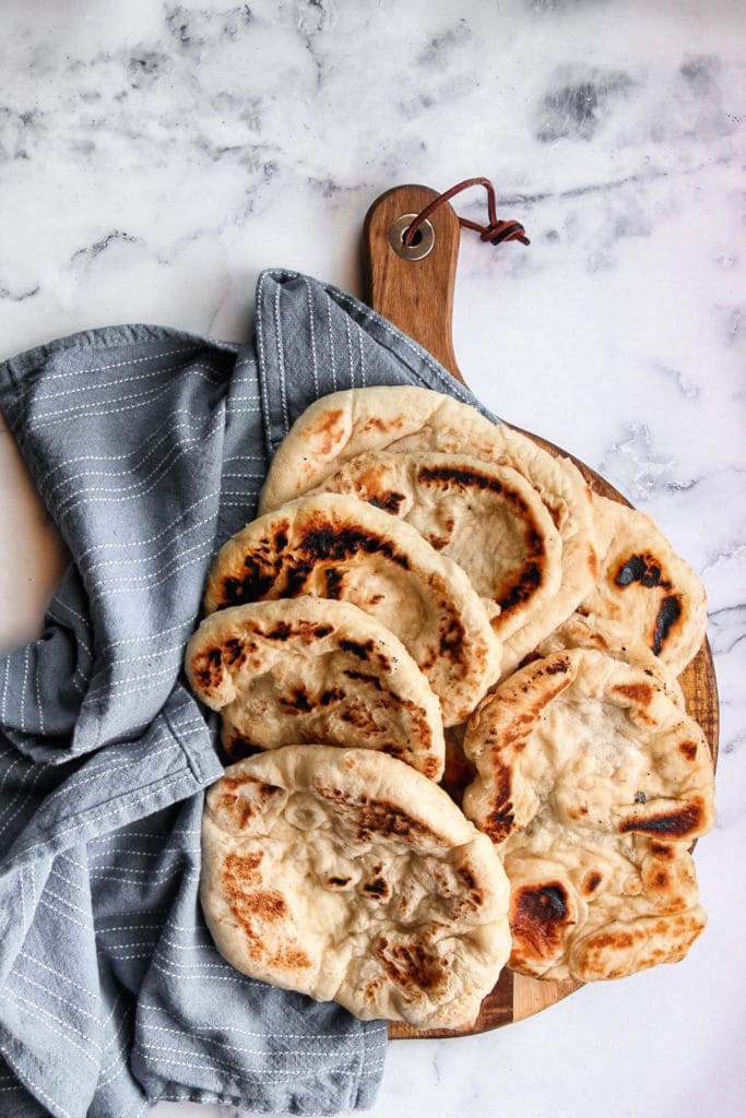 Homemade Naan Recipe - Sandra's Easy Cooking Bread and Rolls