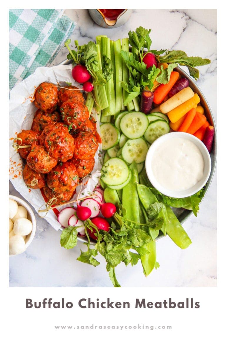 Buffalo Chicken Meatballs - Sandra's Easy Cooking Recipes