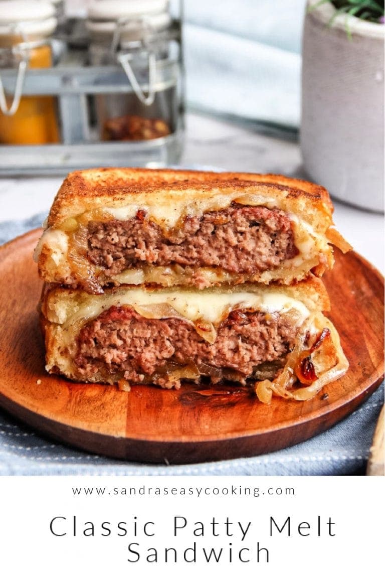Classic Patty Melt Sandwich - Sandra's Easy Cooking Finger Foods