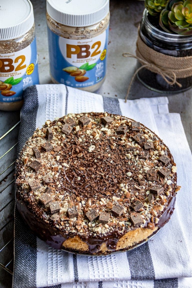 Cheesecake with PB2 Powdered Almond Butter • Sandra's Easy Cooking