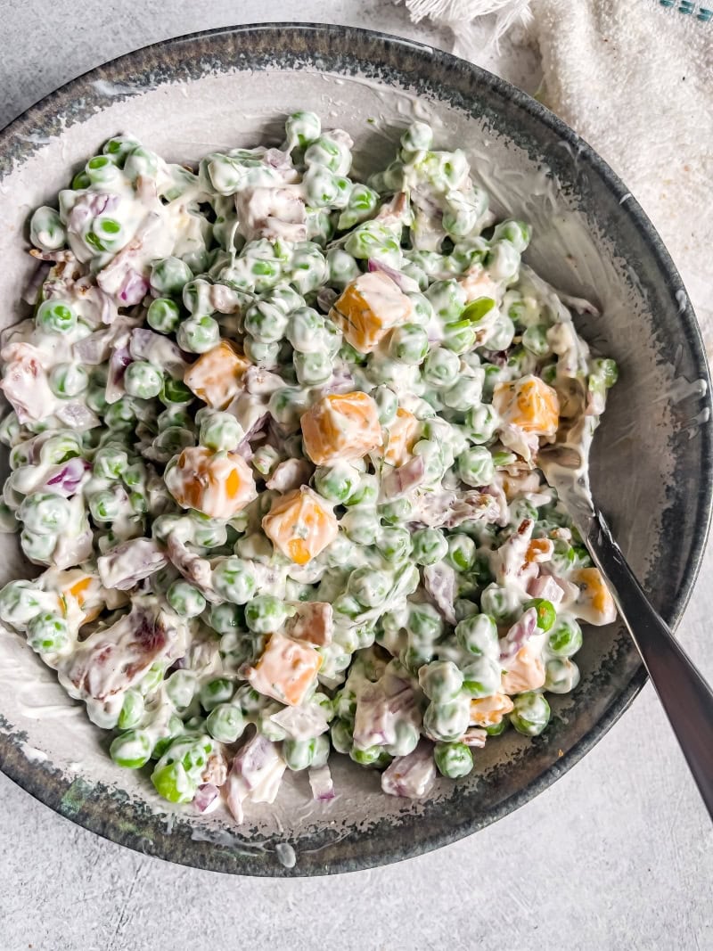 Southern English Pea Salad - Sandra's Easy Cooking