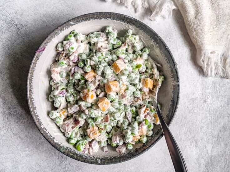 Southern English Pea Salad - Sandra's Easy Cooking