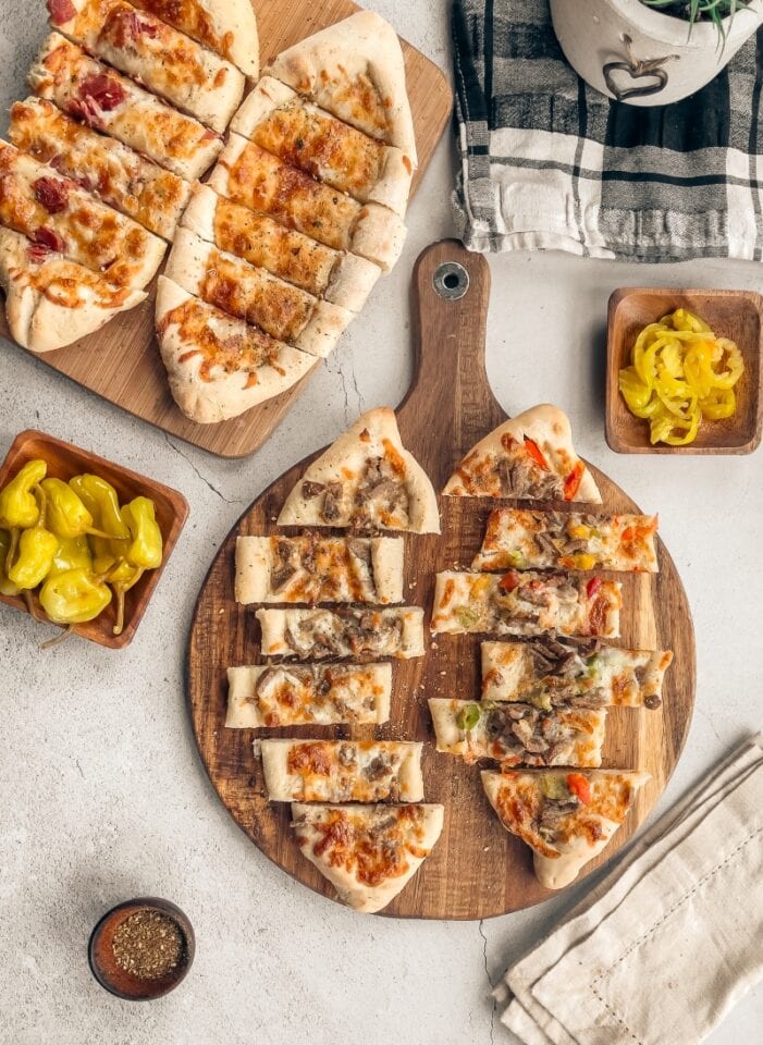 Oval Pizza Boats - Sandra's Easy Cooking