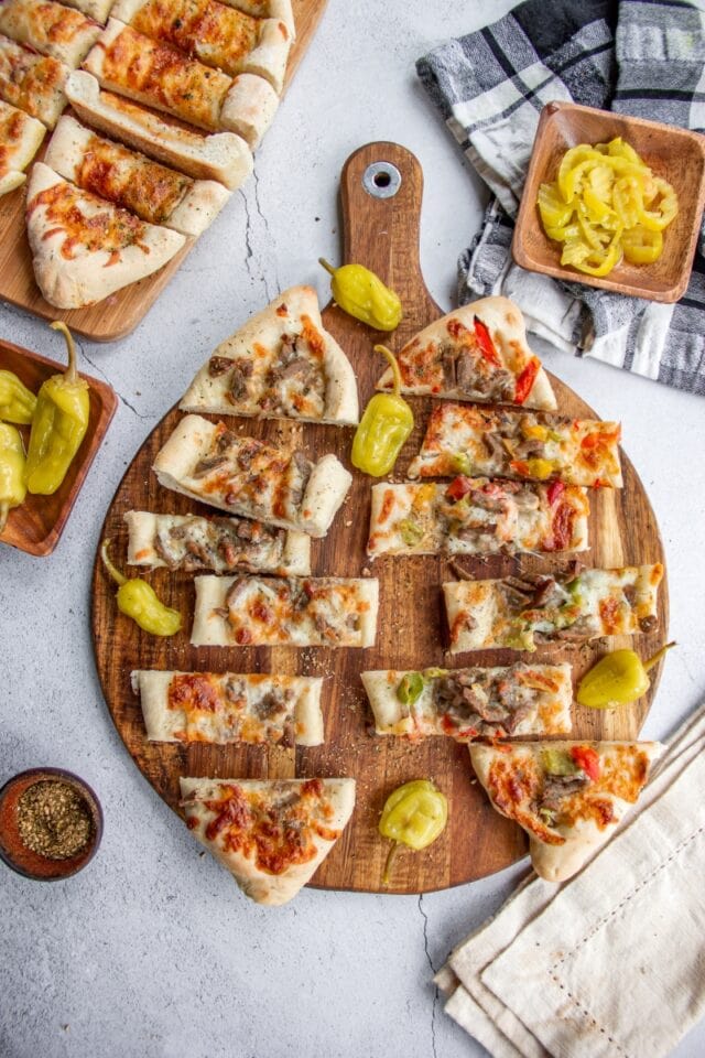 Oval Pizza Boats - Sandra's Easy Cooking