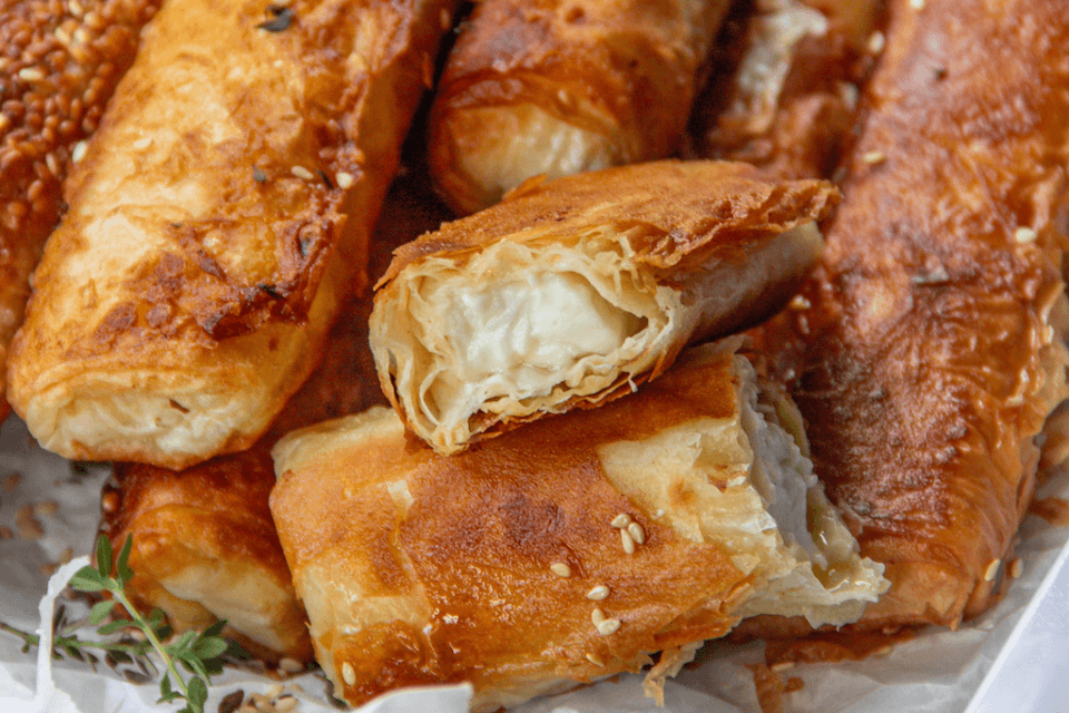 Easy Crispy Feta Rolls - Sandra's Easy Cooking