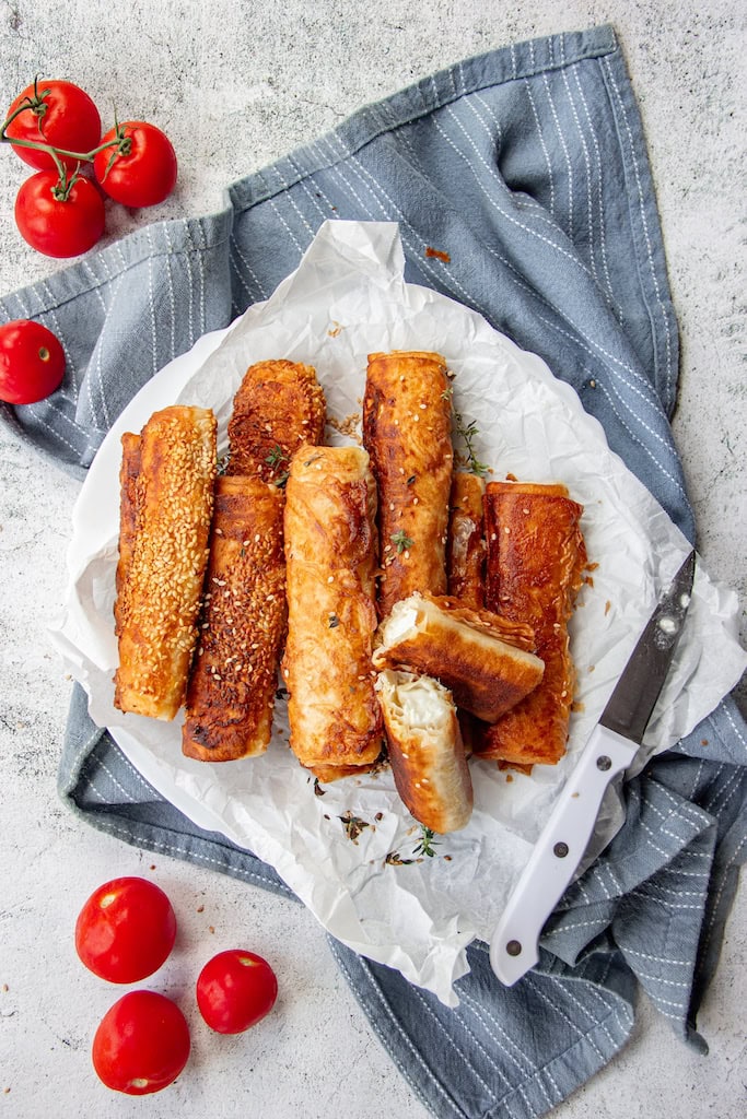 Easy Crispy Feta Rolls - Sandra's Easy Cooking