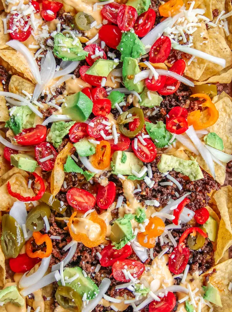 Loaded Sheet Pan Nachos - Sandra's Easy Cooking