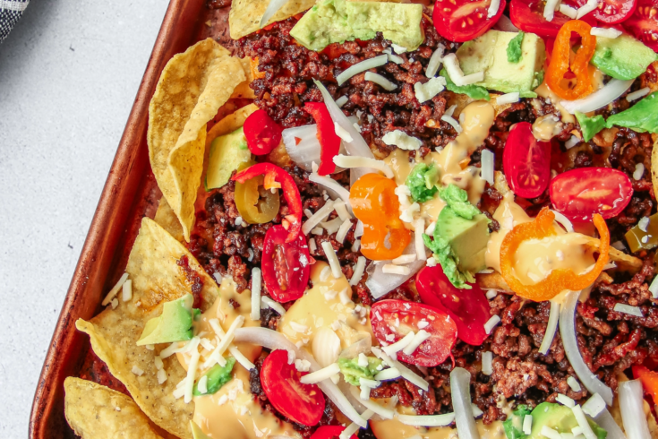 Loaded Sheet Pan Nachos - Sandra's Easy Cooking