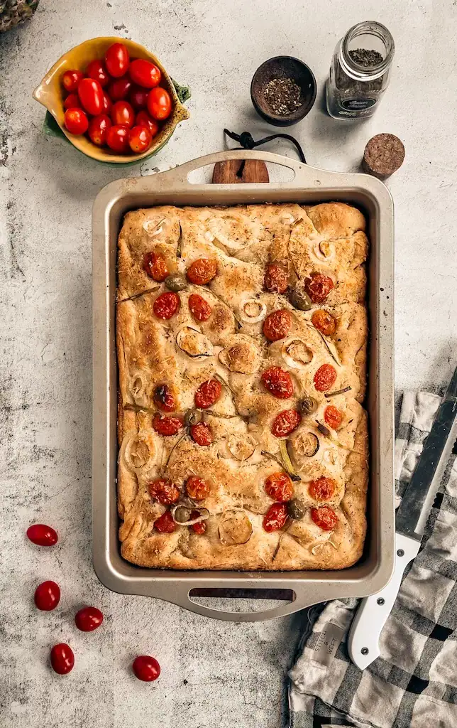 Simple Focaccia - Sandra's Easy Cooking BREAD