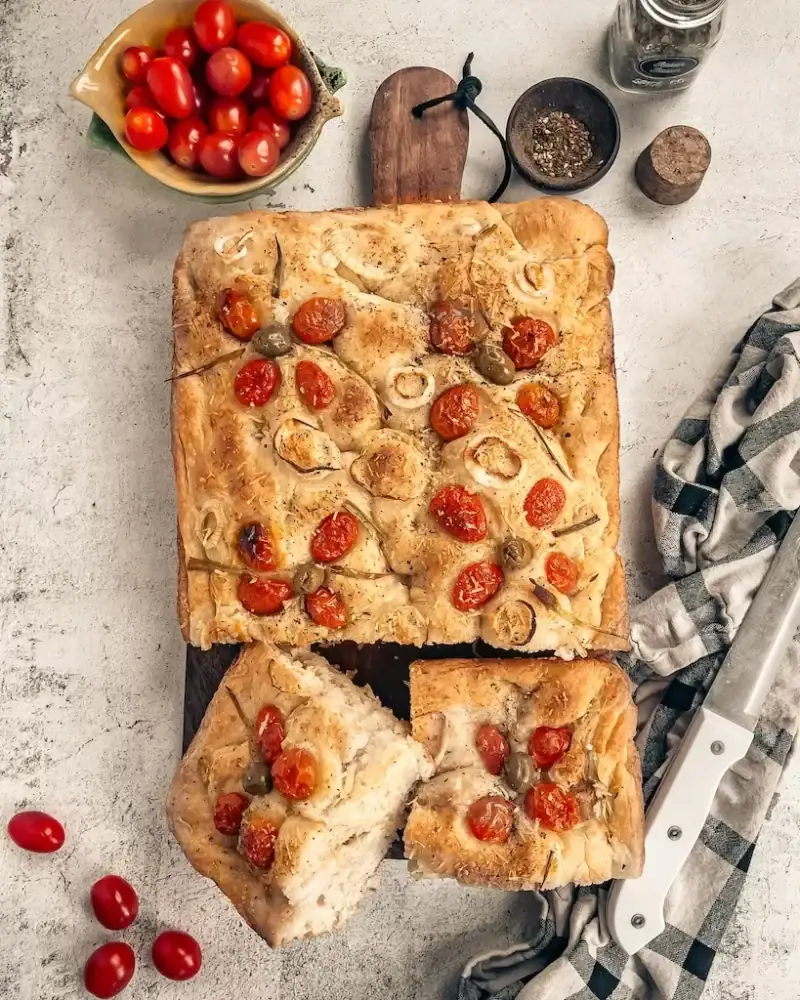 Simple Focaccia - Sandra's Easy Cooking BREAD